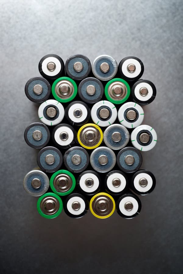 Small batteries view stock image. Image of closeup, electric - 140411013