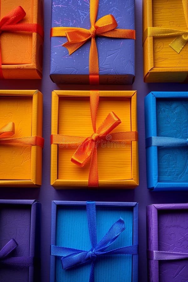 Many beautiful gift boxes stock illustration. Illustration of giftbox ...