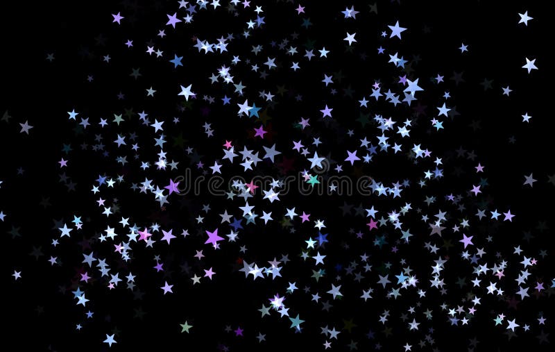 Many Beautiful Shimmering Stars on Black Background Stock Photo - Image ...