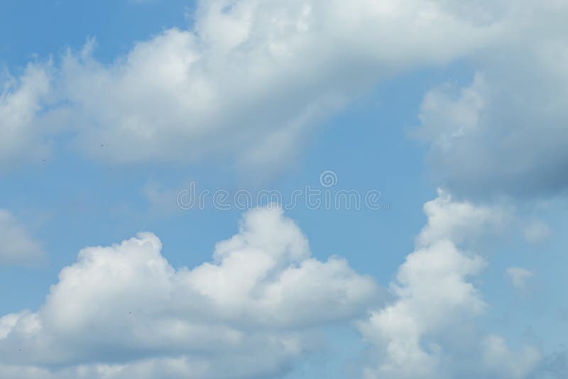 Many Beautiful White Clouds in the Sky Stock Image - Image of ...