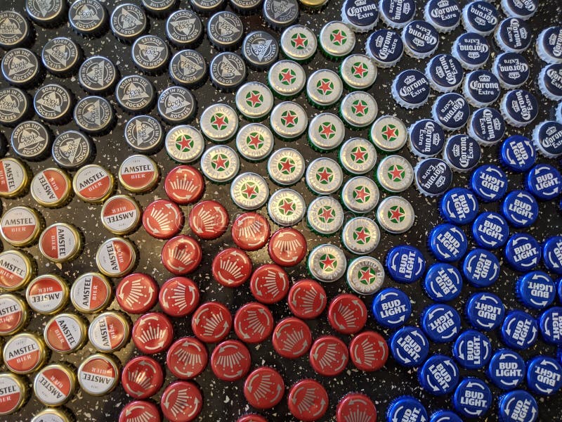 Many Beer Bottle Caps editorial stock photo. Image of caps - 185547108