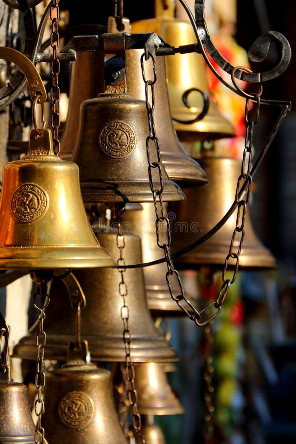 Many bells closeup stock photo. Image of february, brass - 59872610