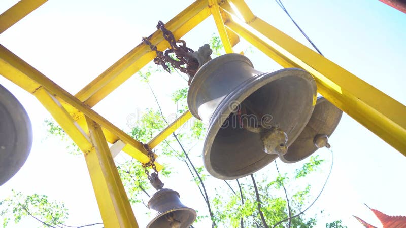 B-roll of Big Bell Tied in the Temple Stock Video - Video of garhwal ...