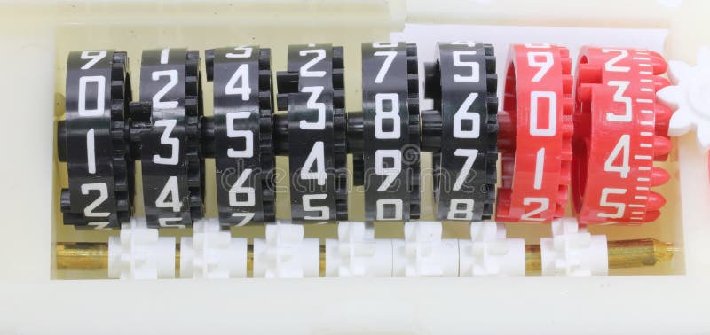 Many Big Numbers in the Counter Stock Image - Image of expect, numeric ...