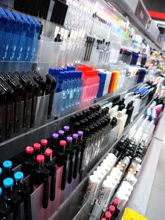 Many Black Ballpoint Pens are Available from Different Types of Brands ...