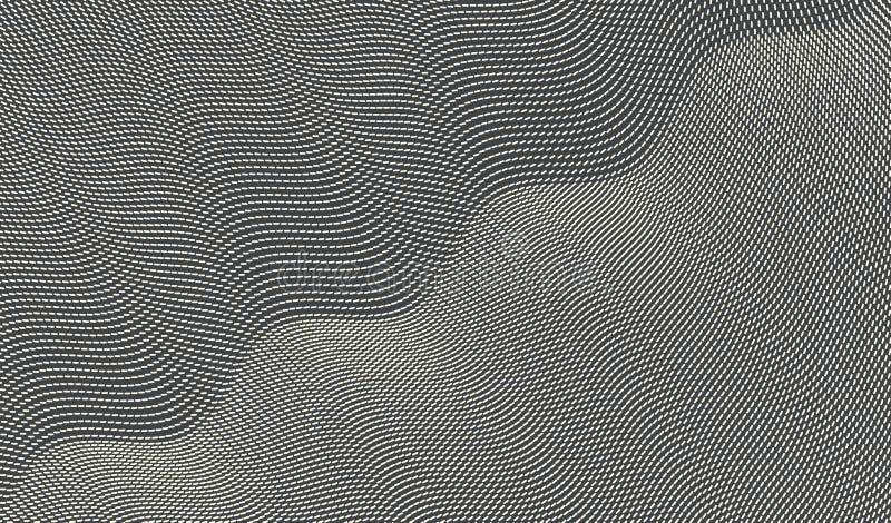 Many Black Particles Scattered Asymmetrically in White Background. Wavy ...