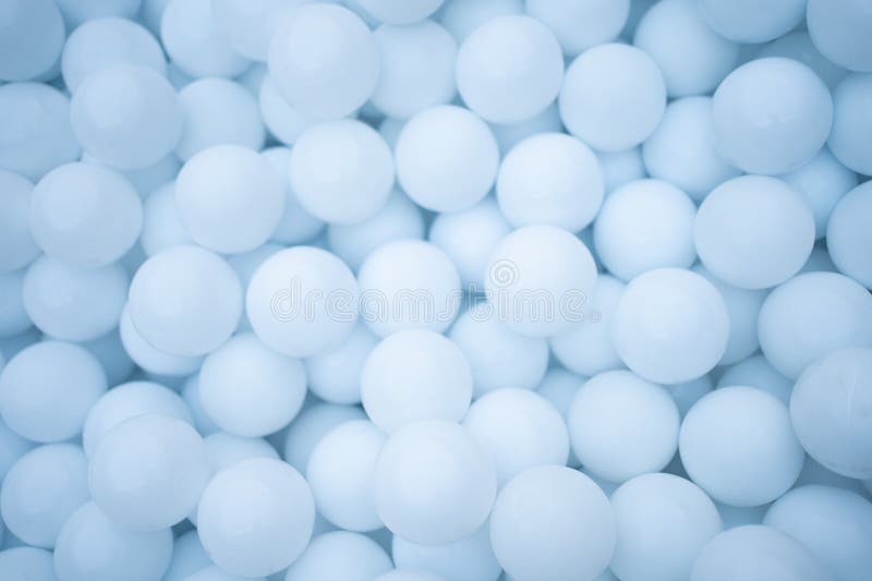 Many Blue Plastic Balls for Dry Pool. Stock Photo - Image of abstract ...