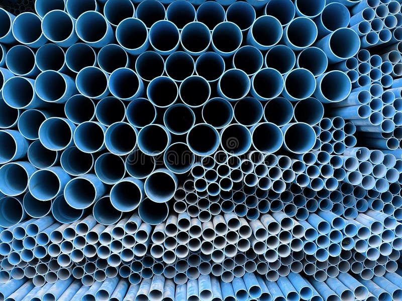 Blue Plastic Pipe Background Stock Photo - Image of circle, size: 126587116