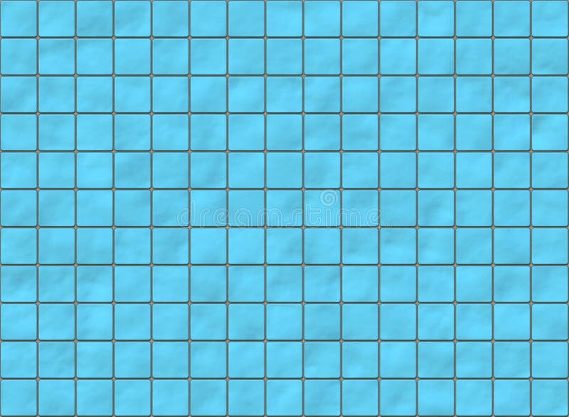 Many Blue Square Ceramic Tile with Rounded Corners Stock Illustration ...