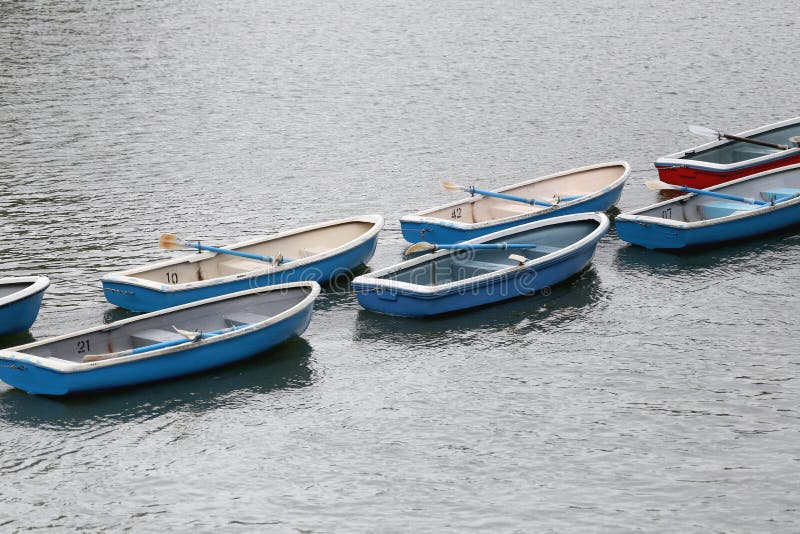 Many boat in the river. stock image. Image of water, tokyo - 60720037