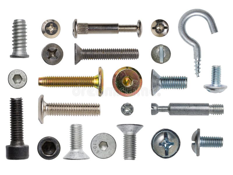 Many bolts and screws stock photo. Image of construction - 8324624