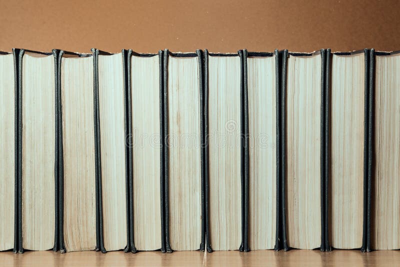 Many Books are on the Other Side. Stock Image - Image of education ...