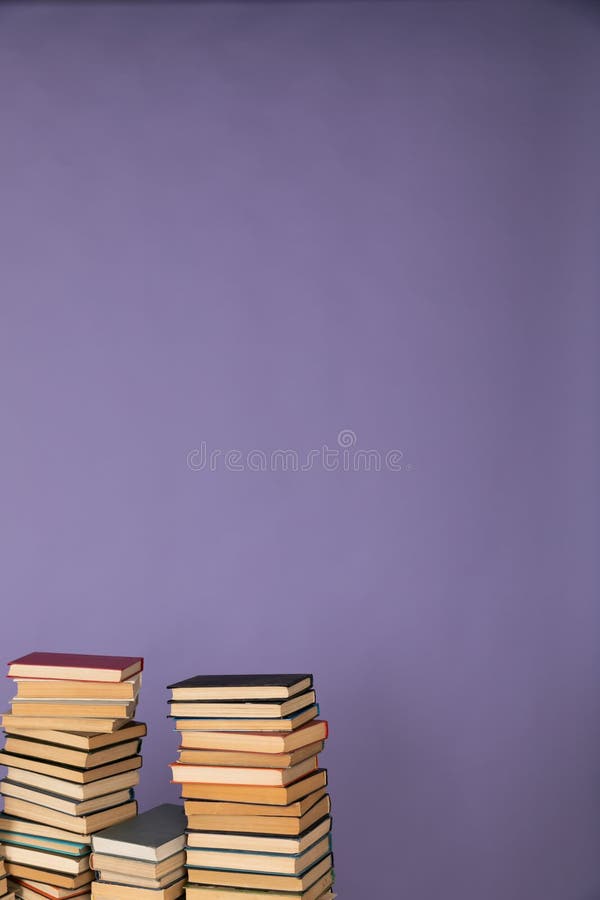 Library Science Stack of Books on White Background Training Stock Image ...