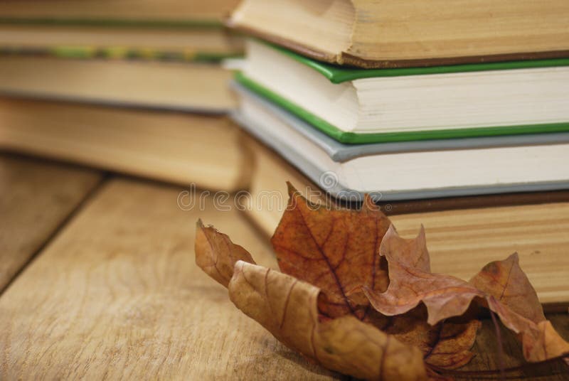 Many books on the table stock image. Image of learning - 28152689