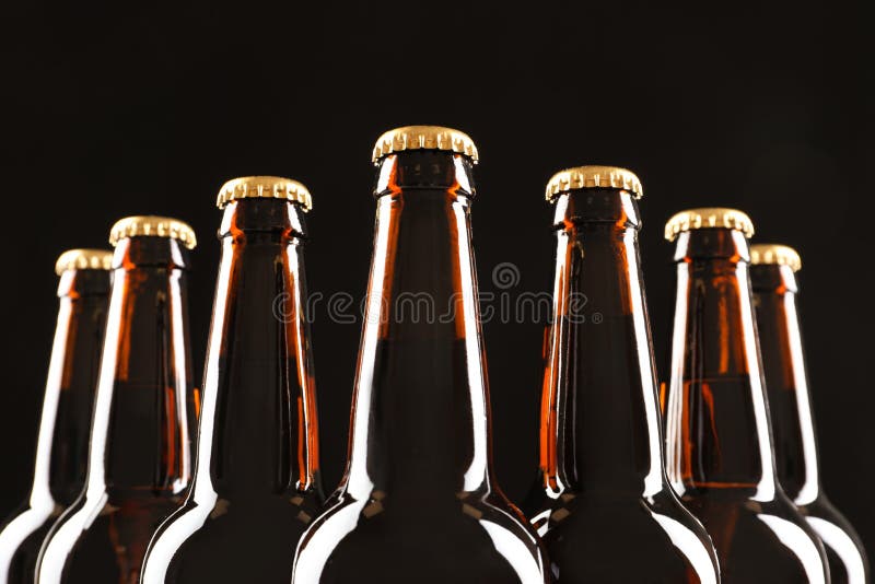 Many bottles of beer stock photo. Image of bottles, lager - 122557116