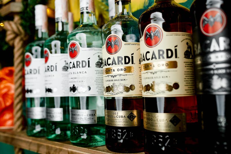 Bacardi Rum editorial photo. Image of clear, label, bacardi - 18383976