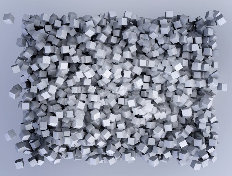 Many Box or Cube Background Stock Illustration - Illustration of design ...