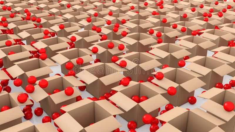 Many boxes on a store stock illustration. Illustration of cargo - 33549707