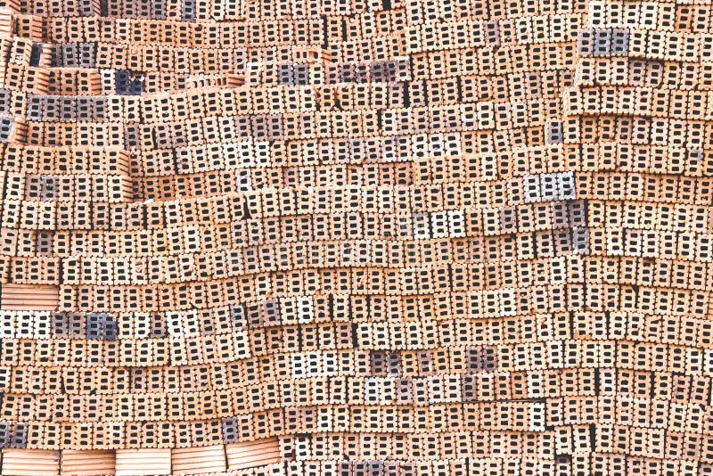 Many Brick Background with Seamless Overlap Patterns Pile at ...