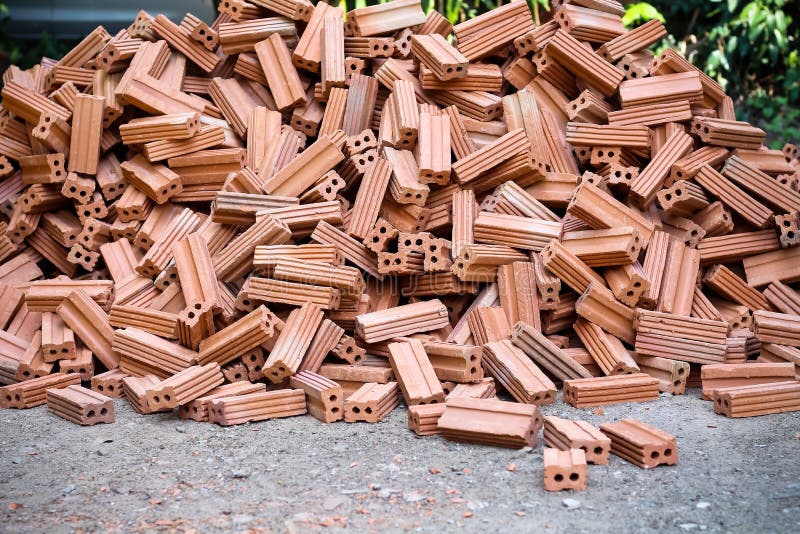 The many bricks on a white stock image. Image of construction - 218149165