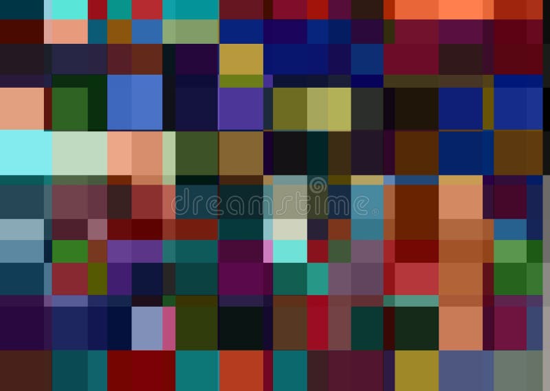 Many Bright Multicoloured Squares Overlapping Eachother To Create ...