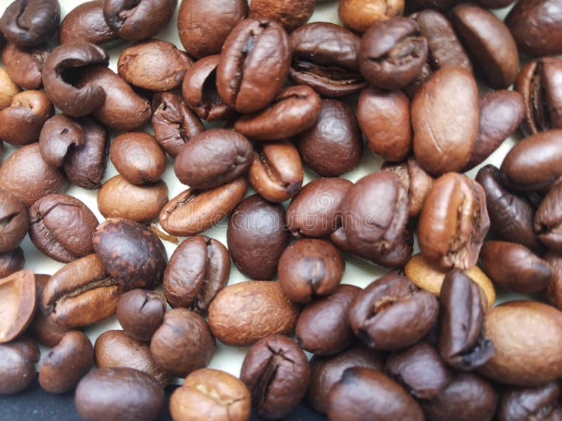 Many Brown Colour Coffee Beans Stock Image - Image of produce, crop ...