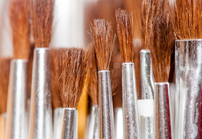 Many brushes stock image. Image of brush, closeup, craft - 56736633