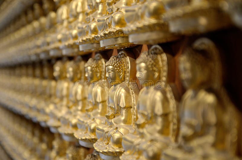 Many Buddha stock photo. Image of oriental, statue, temple - 78990434