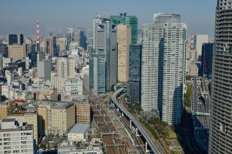 Many Buildings in Tokyo, Japan Editorial Stock Image - Image of located ...