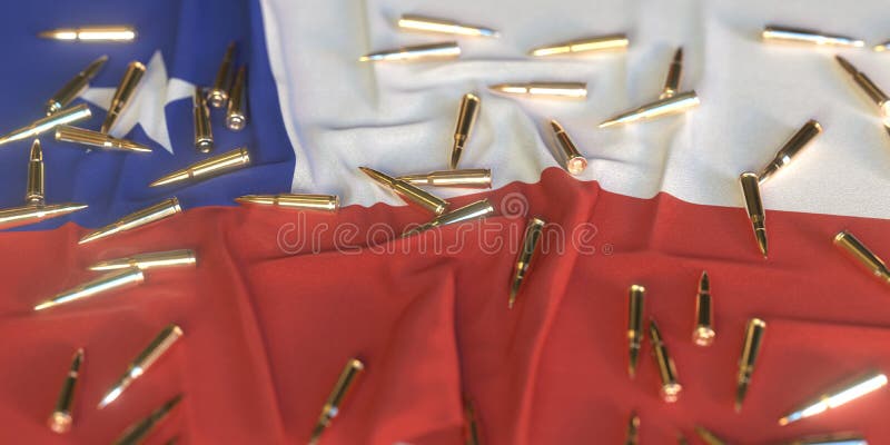 Scattered Bullets on the Flag of Chile. Firearms Regulation or Army ...