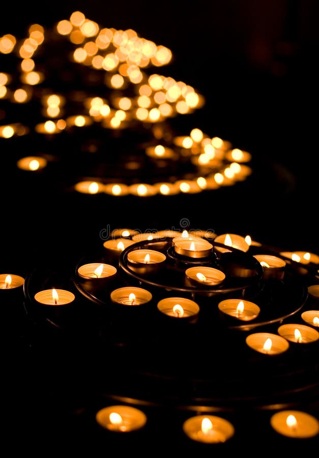 Many burning candles stock image. Image of burn, church - 11228879