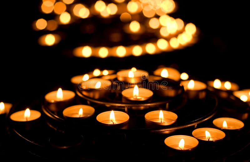 Many burning candles stock photo. Image of light, prayer - 11228872