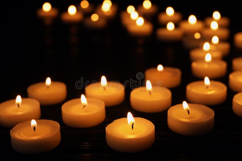 Many burning candles stock image. Image of burn, church - 11228879