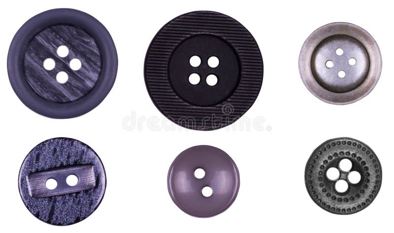 Many Buttons Isolated on White Stock Photo - Image of making, clothing ...