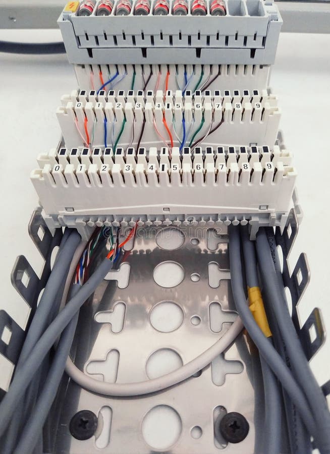 Switchboard High Voltage on a Street. Sign of Lightning on the Shield ...