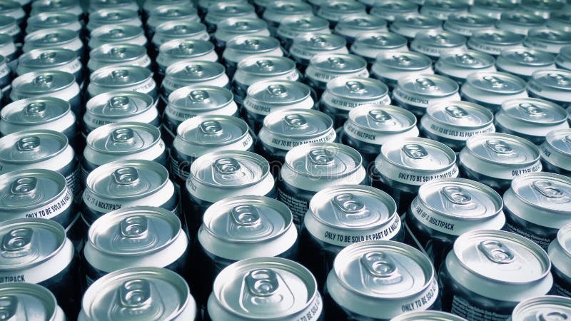 Many Drink Cans in Store Room Stock Footage - Video of business, dark ...