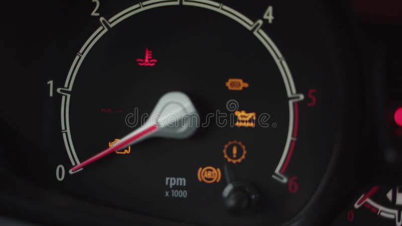 Many Car Dashboard Lights with Warning Lamps, Failure and Error ...