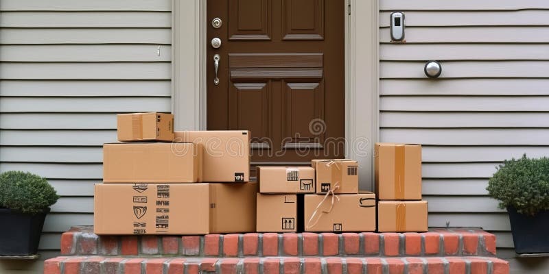 Boxes Front Door Stock Illustrations – 300 Boxes Front Door Stock ...