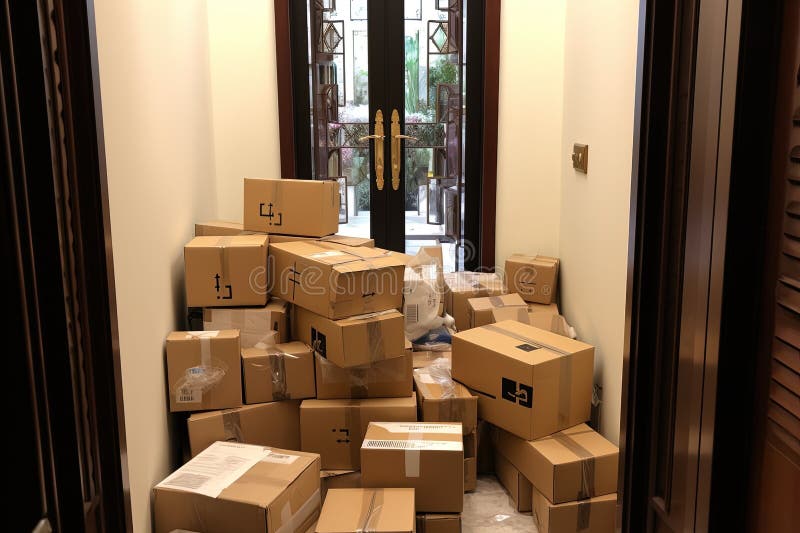 Boxes Front Door Stock Illustrations – 300 Boxes Front Door Stock ...