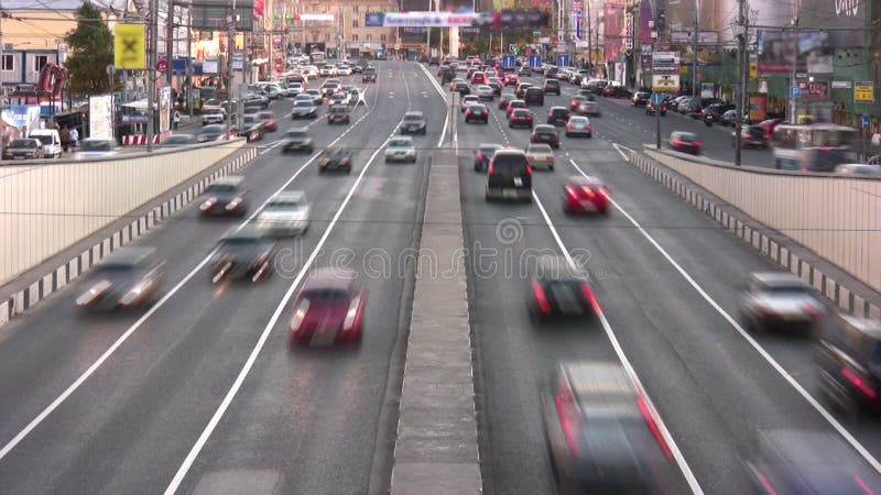 (Timelapse) Cars Driving on Urbane Street,on Oct Stock Video - Video of ...