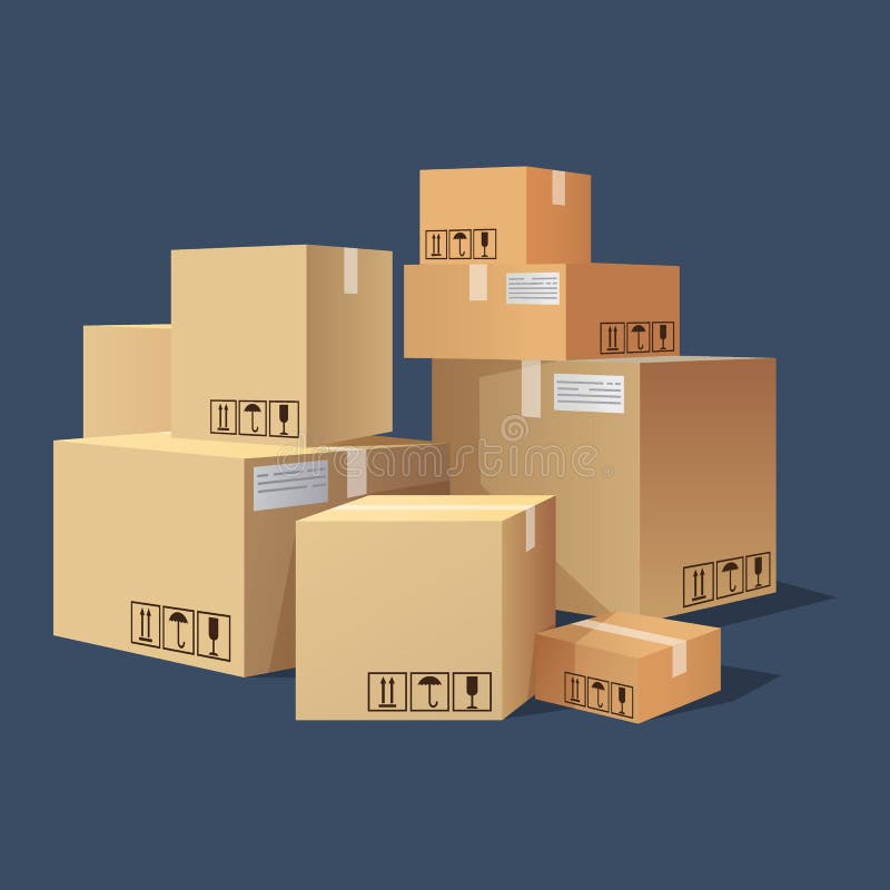Many Cartons Stock Illustrations – 585 Many Cartons Stock Illustrations ...