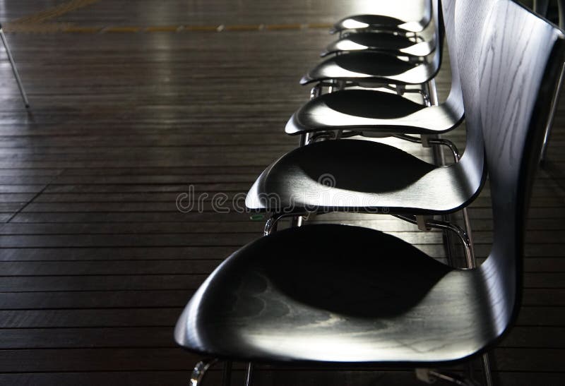 Many chairs stock photo. Image of wooden, straight, entrance - 211211056