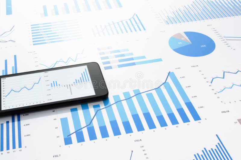 Many Charts and Graphs. Concept Image of Data Gathering. Stock Photo ...