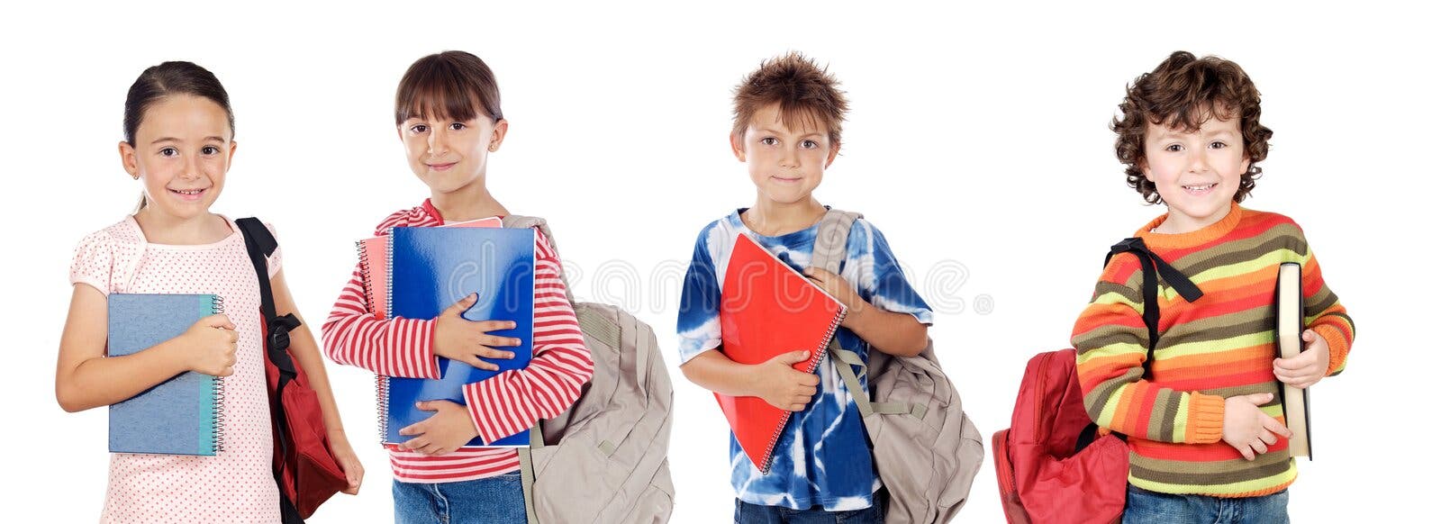 Many Children Students Returning To School Stock Image - Image of girl ...