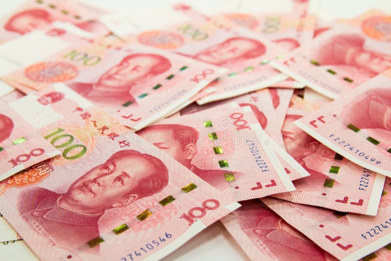 Many Chinese 100 RMB Yuan Notes Stock Photo - Image of currency ...