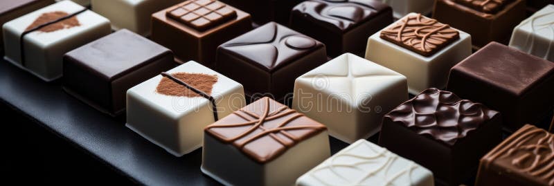 Many Chocolate Blocks on One Table Stock Photo - Image of confectionery ...