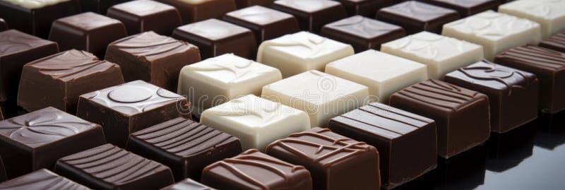 Many Chocolate Blocks on One Table Stock Photo - Image of delectable ...