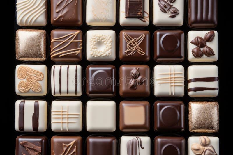 Many Chocolate Blocks on One Table Stock Photo - Image of milk ...