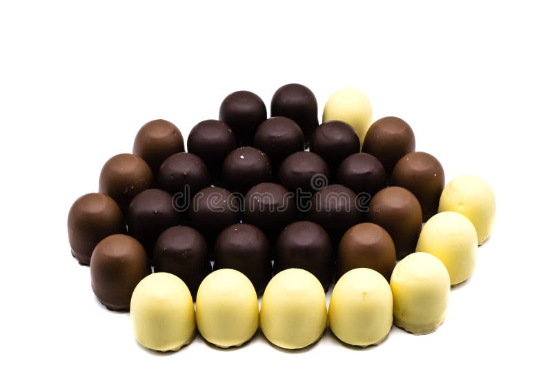 Many Chocolate Marshmallows in Studio Stock Photo - Image of cocoa ...