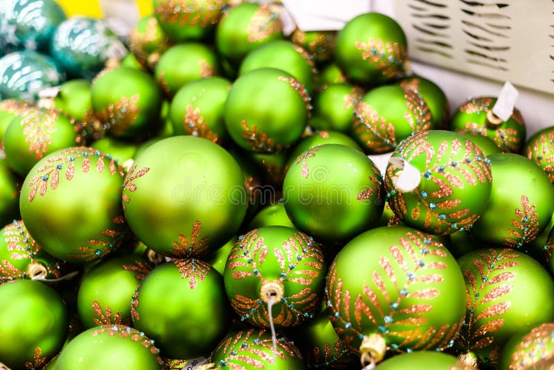 Many christmas tree balls stock image. Image of christmas - 63265107